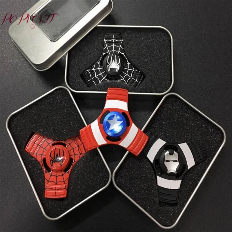 20Pcs Captain America Fidget Toy Hand Spinner Iron Man Fidget Spinner ...