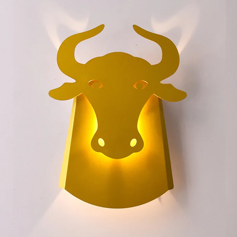 Nordic-Modern-COW-Shade-LED-Indoor-Wall-Lights-Sconces-lamps-for-home ...