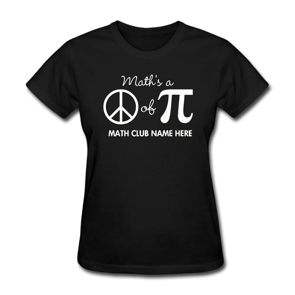 Womens Math's A Math Club Name Here Pattern Vintage short sleeve ...