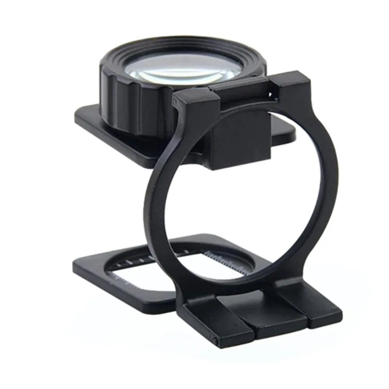 3pcs Portable Full Metal Linen Tester Loupe 10x Folding Thread Counter ...