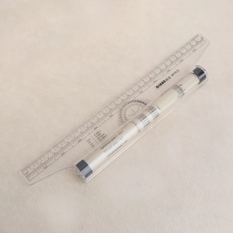Rolling Parallel Ruler Foot Inch Metric Angle Rule Balancing Scale ...