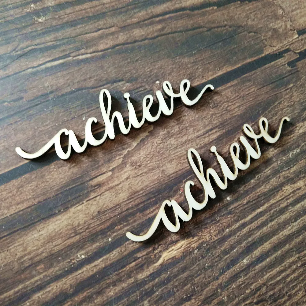 The Word Achieve In Cursive