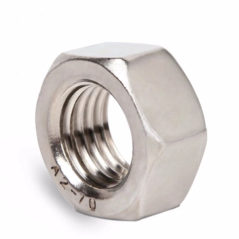 100pcs DIN934 304 Stainless Steel Hex Nuts M3 M3.5 M4 M5|Nuts| - AliExpress