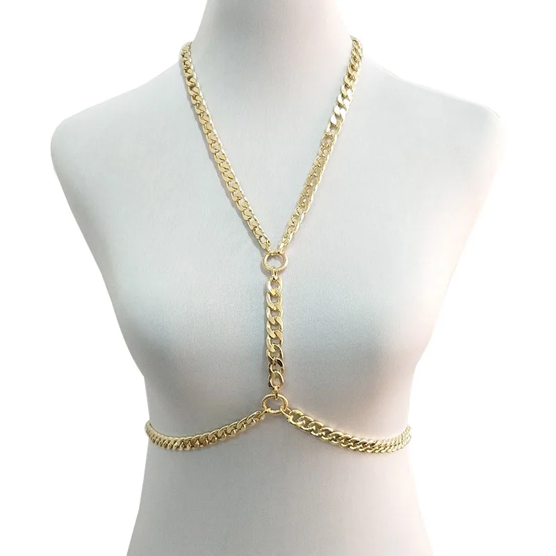 Beurself Karma Body Chain Sexy Summer Beach Bikini Halter Punk Style