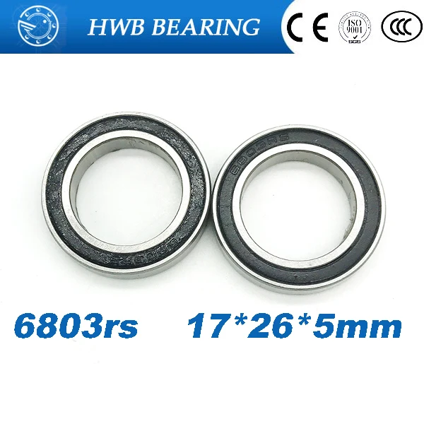 Free shipping 6803 2RS 6803 61803 2RS hybrid ceramic deep groove ball ...