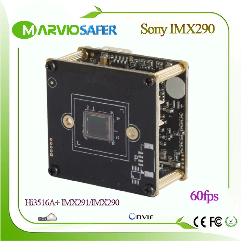 Hi3516A + Sony IMX291 60fps Frame Rate Starlight IP Camera Module CCTV ...