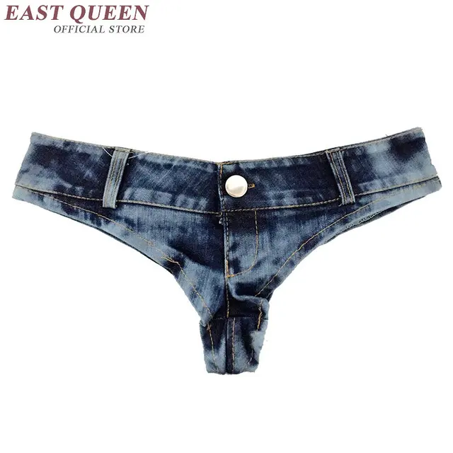 Denim micro shorts night club super micro mini shorts women sexy mini ...