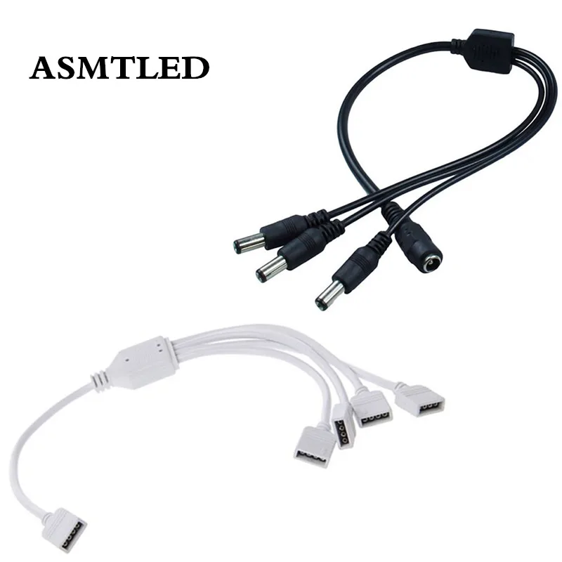 4pin Rgb/single Color Connector Hub Female To Male 1 To 2 3 4 Splitter ...