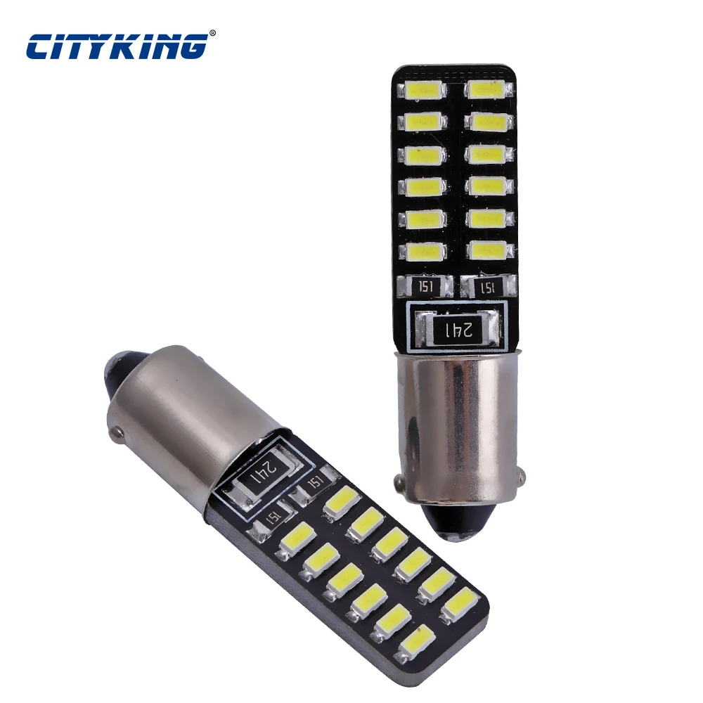 Wholesale 2pcs/Lot Canbus ba9s led 12v 24smd 3014 LED car ba9s led bulb ...