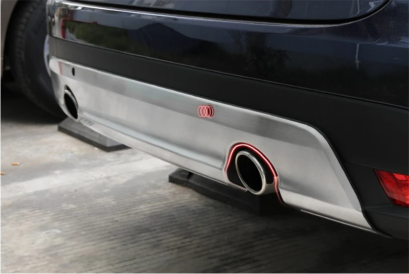 For Jaguar F-PACE 2016 2017 2018 Front + Rear Bumper Diffuser Stainless ...