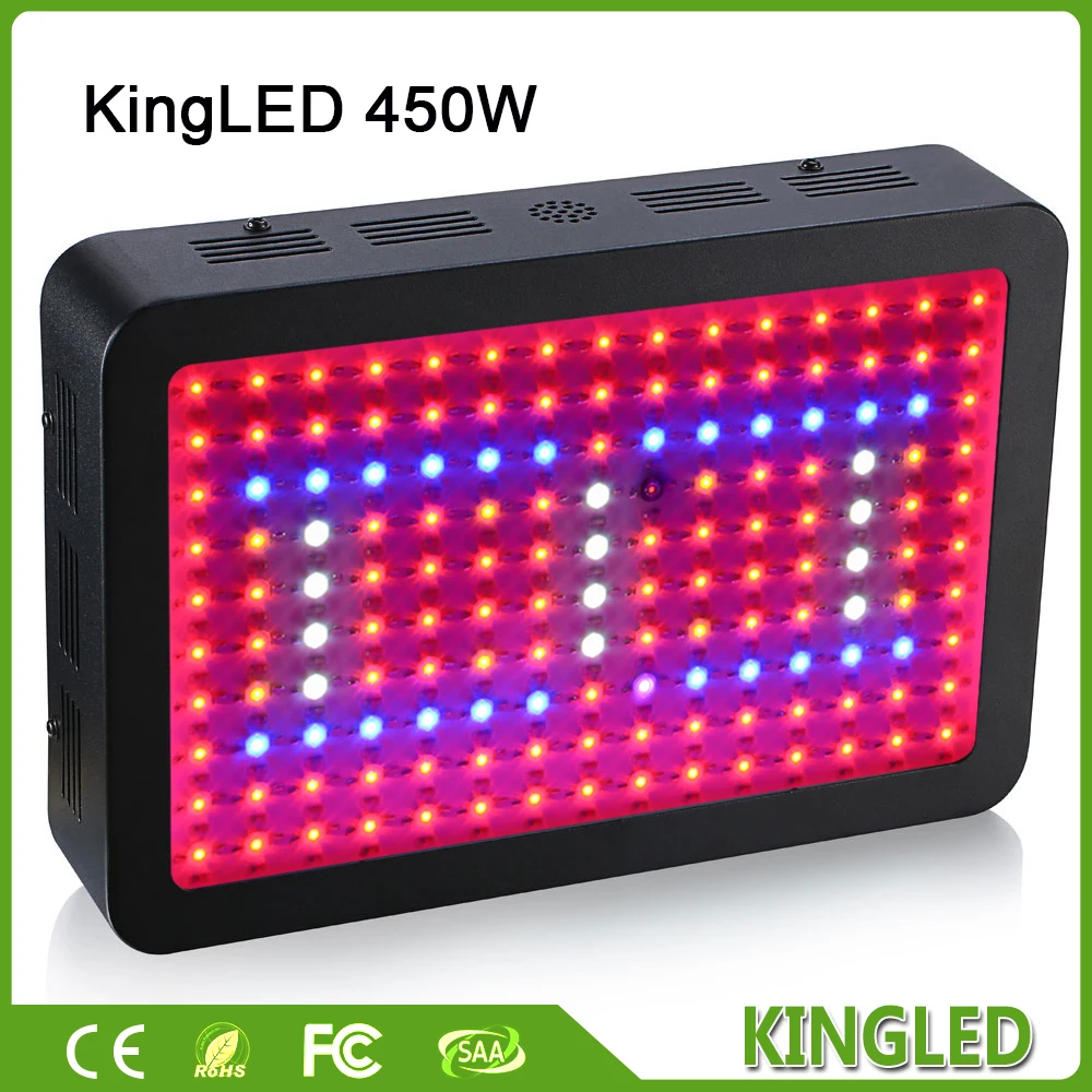 KingLED Black 450W LED Grow Light Full Spectrum LED Grow light Panel ...
