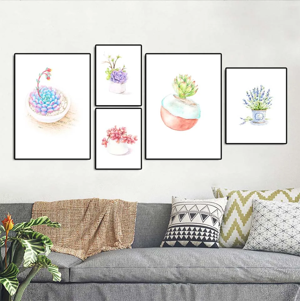 Toile imprimée pour décoration de maison moderne,créative,arrière-plan de canapé,processus de ...