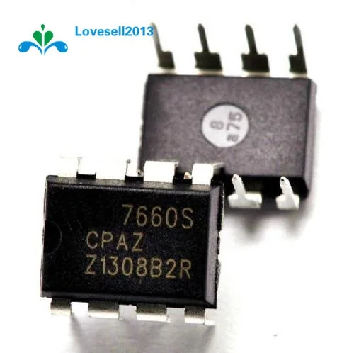 5 Pcs Icl7660scpaz Dip-8 Icl7660 Intersil Cmos Voltage Converters Ic ...