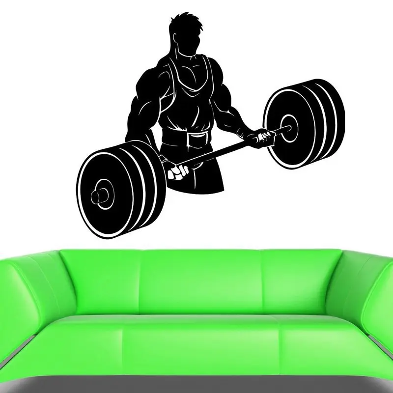 Gym Sticker Fitness Decal Body Building Posters Vinyl Wall Decals