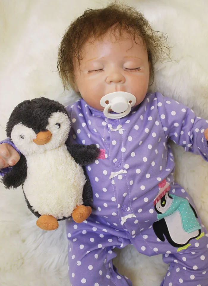 50CM Real Girl Model Reborn Soft Silicone Doll Newborn Babies For Sale ...