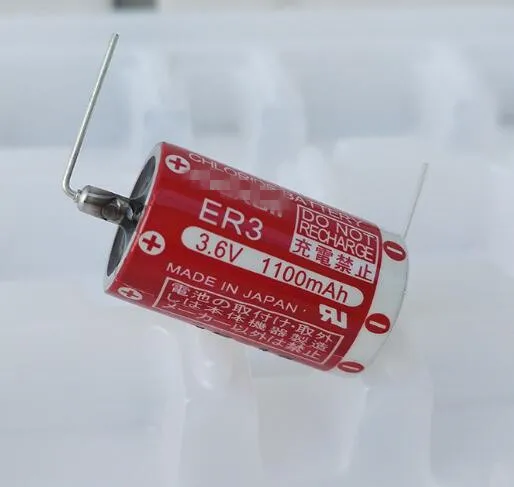 10pc ER3 ER3S 1/2AA 3.6V 1100MAH 리튬 배터리, 뿔 일본 오리지널 PLC 산업용 배터리|기본적인 ...