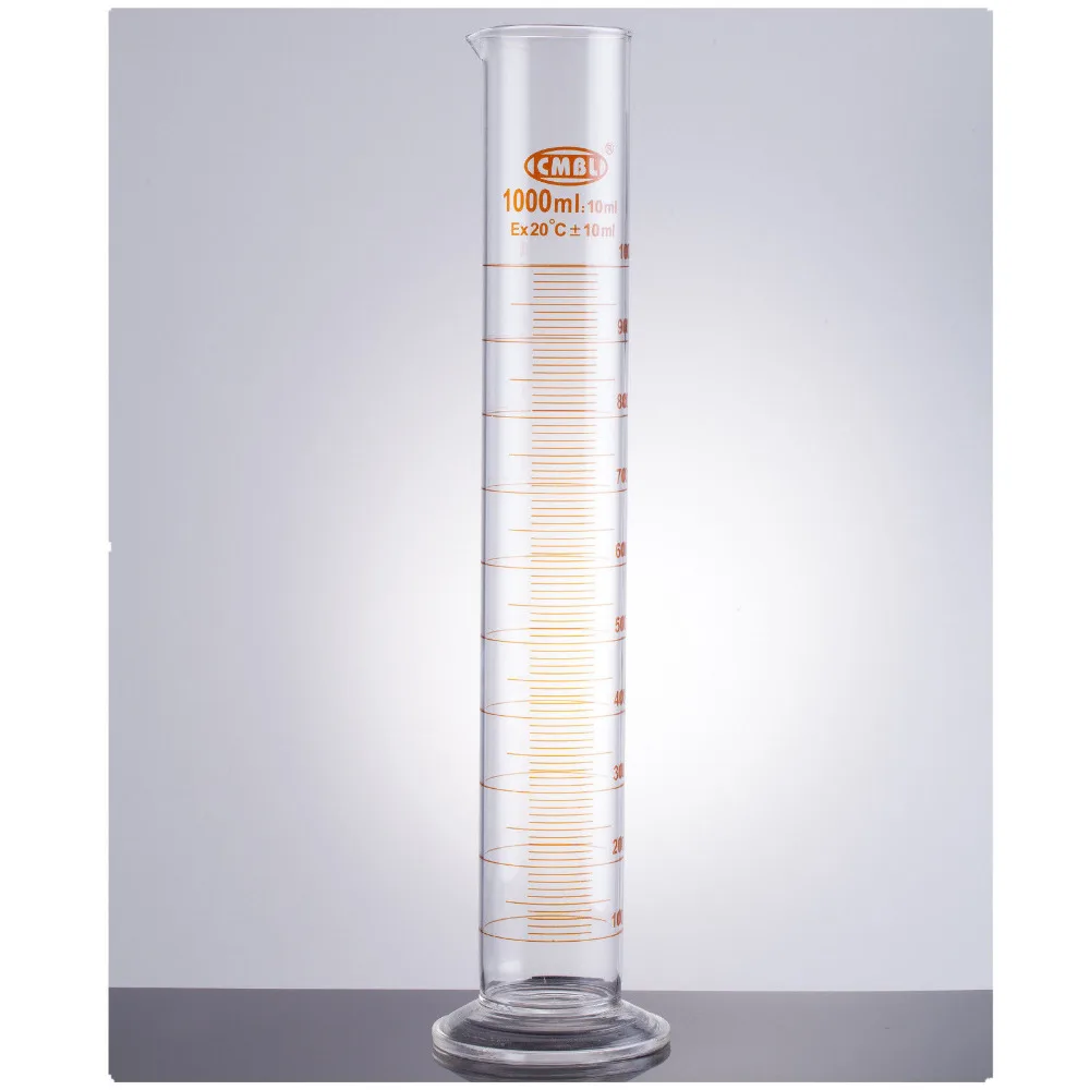 1000 Ml Plastic Cylinder Graduated 1l tillescenter Glassware & Labware ...