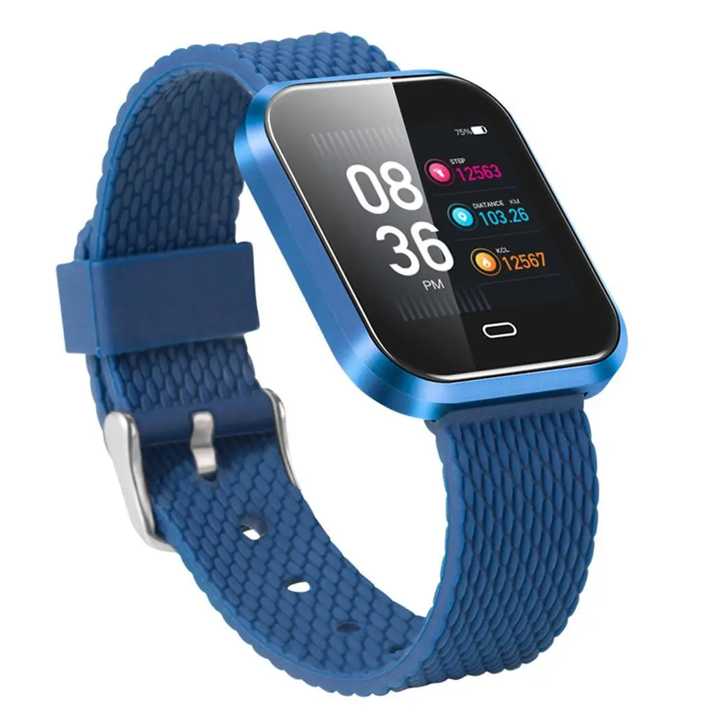 Smart Watch Step Counter Electronic Sports Battery Fitness IP67 Touch ...