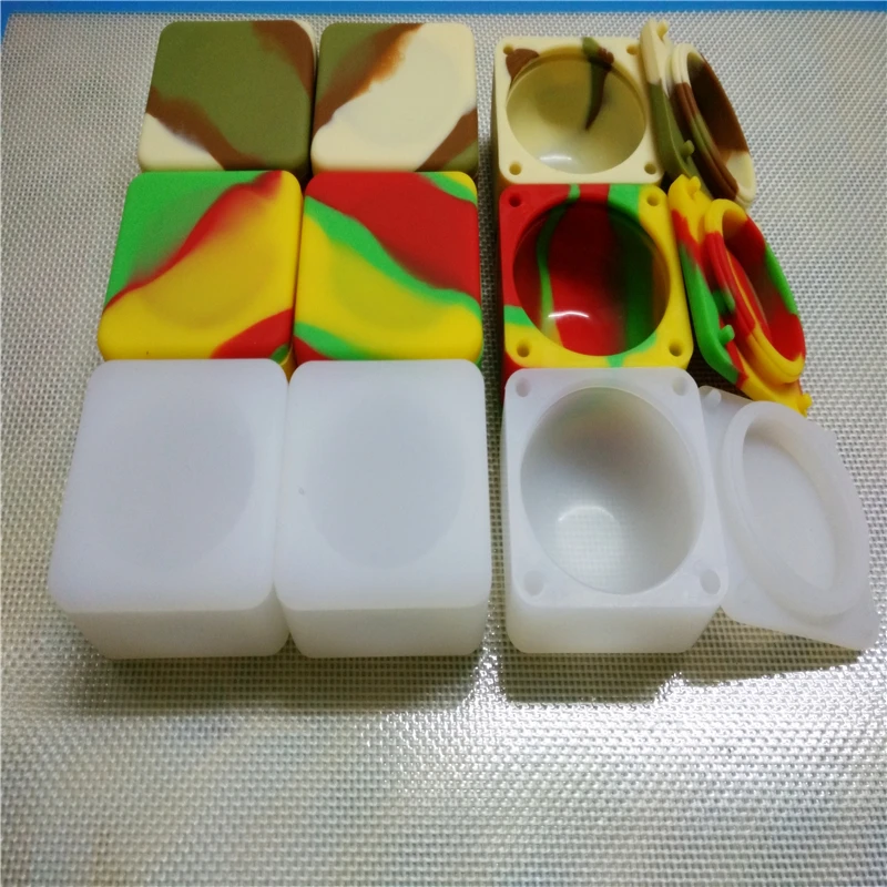 Wholesale Square Non stick Silicone Rubber Container Bho Silicone Box ...