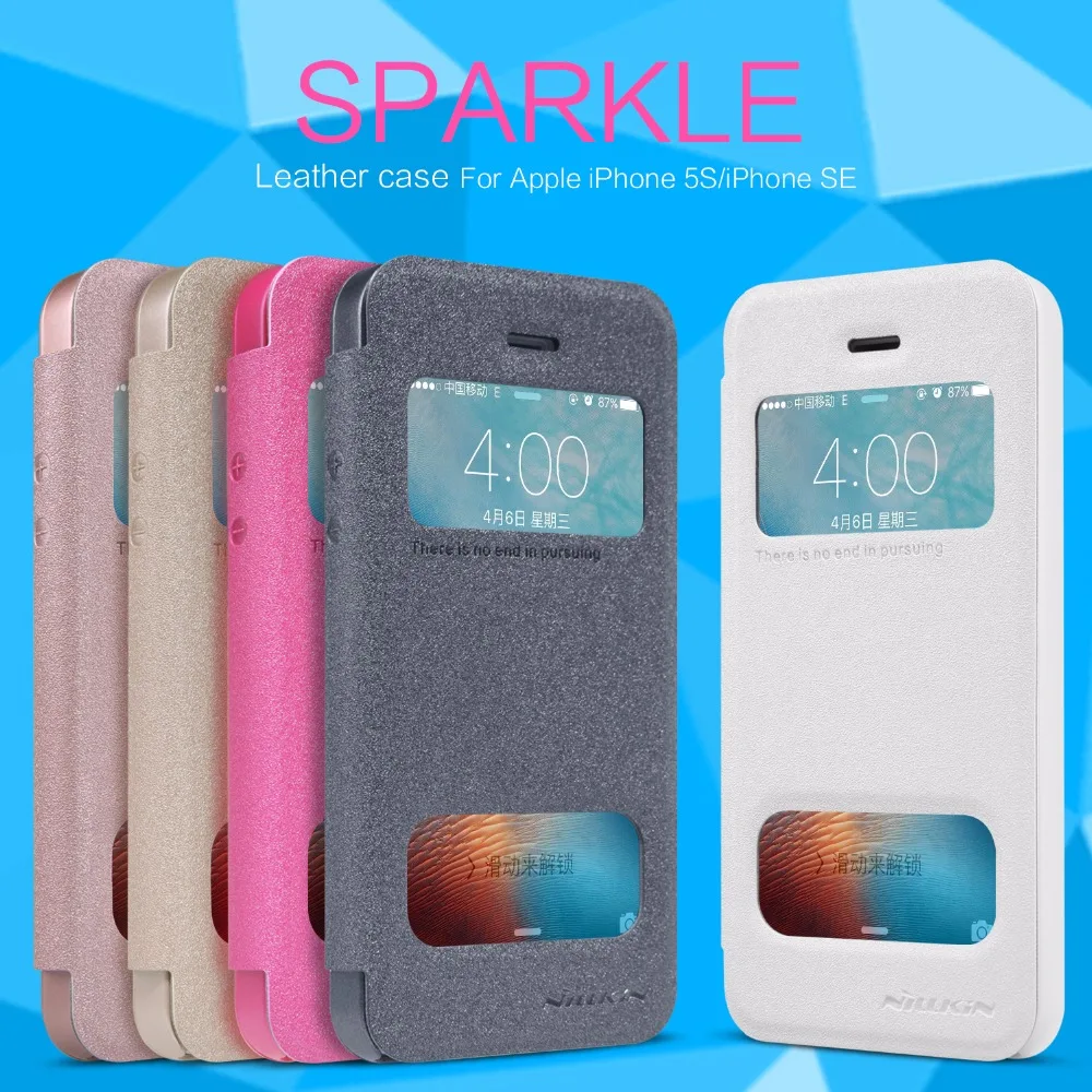 Original Nillkin Sparkle Luxury Flip Leather With Smart View Window ...