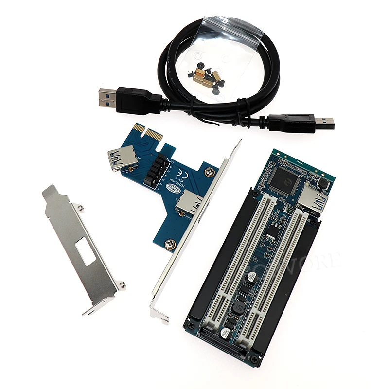 PCI e 1x 4x 8x 16x to Dual PCI slots adapter pci express converter ...