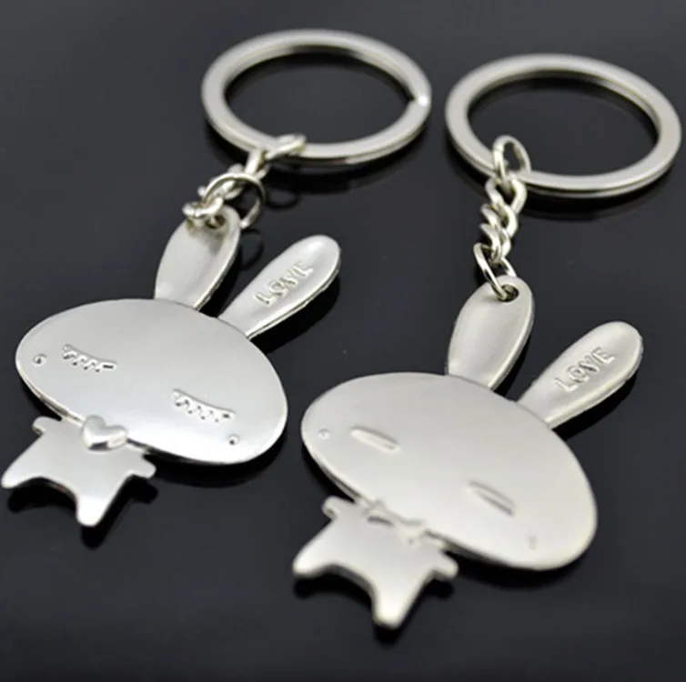 1lot=30pair!Cute Rabbit key alloy Couple metal Fashion creative key ...