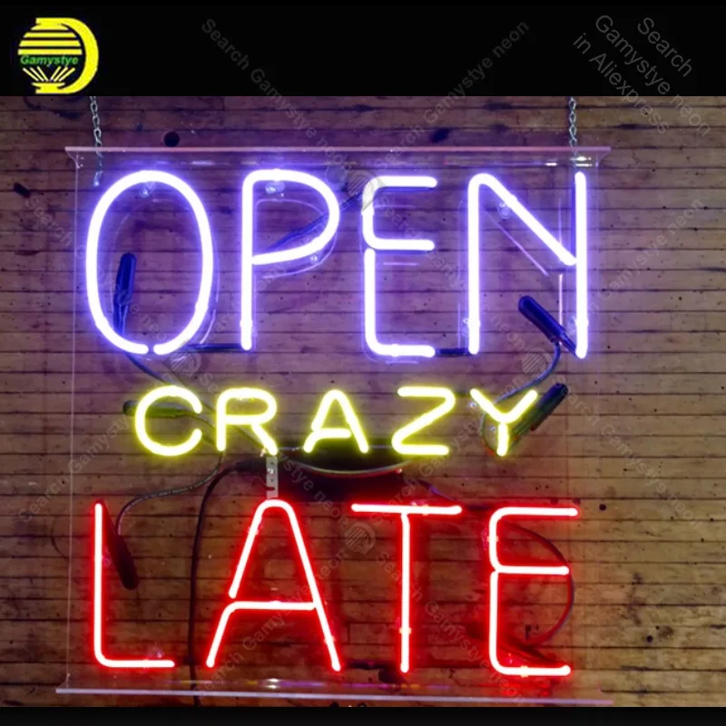 Art & Collectibles Custom LED Neon Sign Phrase Display OPEN Paint ...