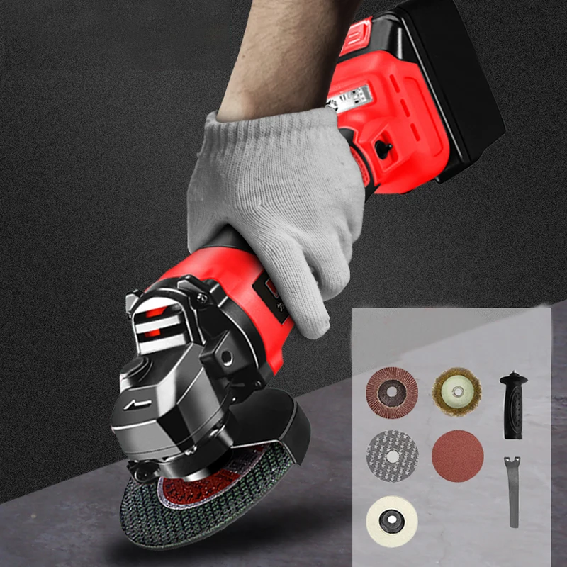 Mini Cordless Angle Grinder 3.0AH 6.0Ah Lithium Battery Angle Grinder ...