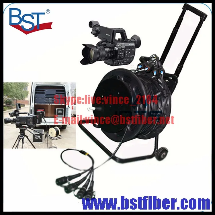 Cable Reel Field Fiber Optic Armored Cable Fiber Optical Tactical Fibre ...