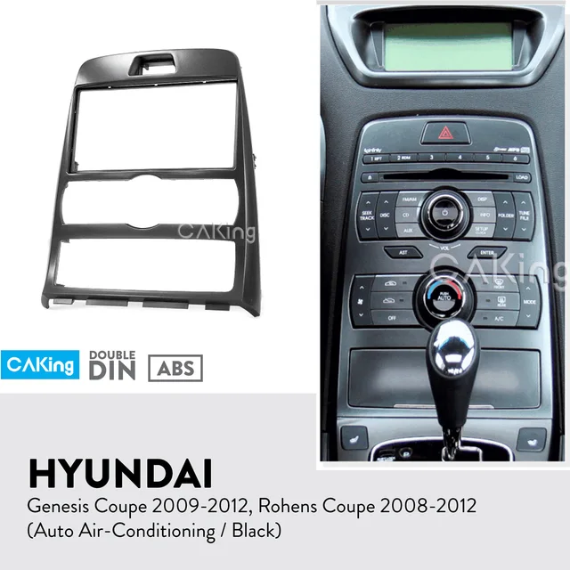 Fascia Radio Panel For Hyundai Genesis Coupe 2009 2012 Rohens Coupe 2008 2012 auto Aircon Dash Kit Facia Plate Adapter Bezel Fascias AliExpress