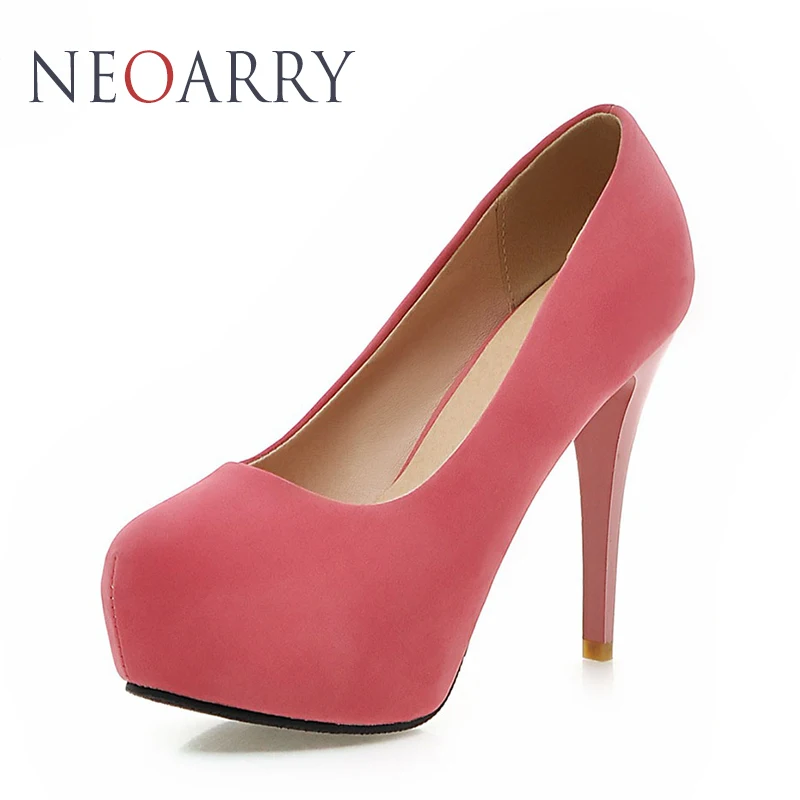 NEOARRY New Concise Thin High Heel Women Shoes Fashion Thick Bottom ...