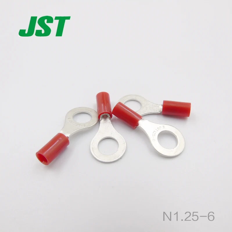 100pcs N1.25 6 immediate delivery JST terminal raw spot cold pressed single ring connector ...