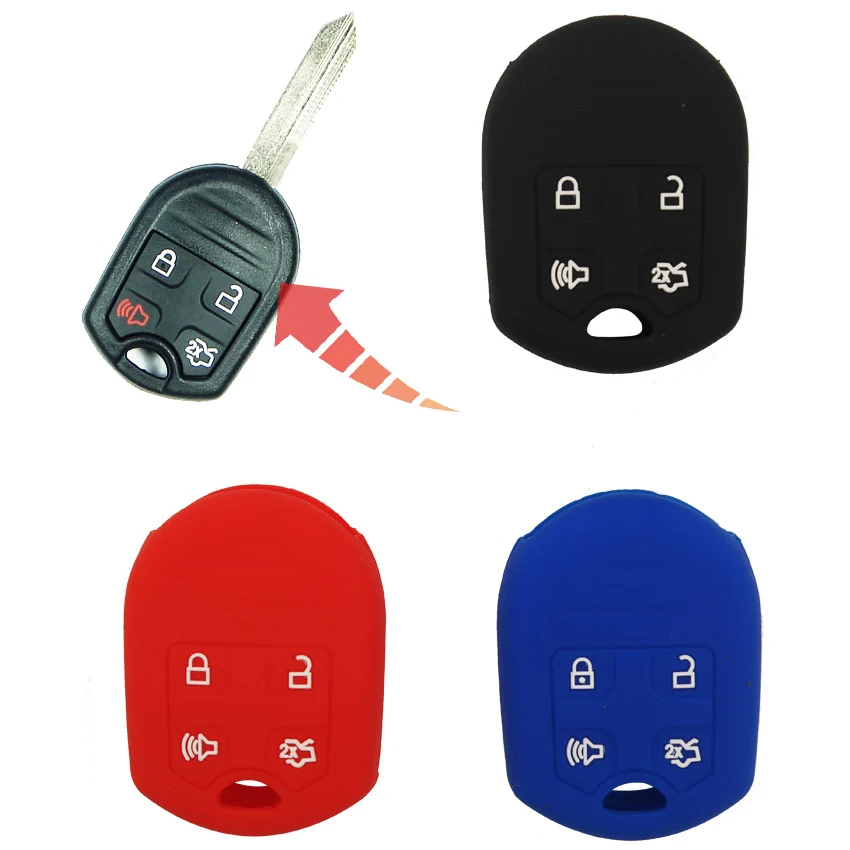 Aliexpress.com : Buy 4 Button Car Key Cover Case Protector For Ford ...