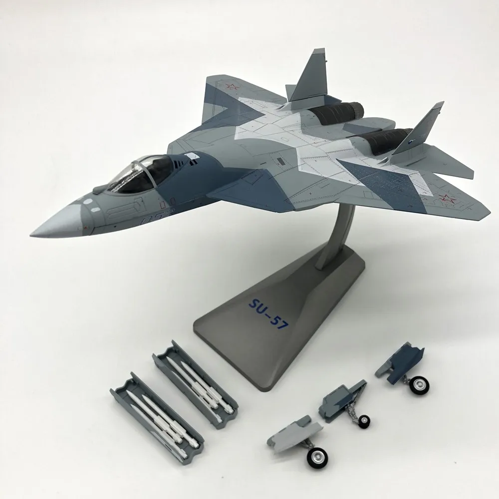 1: 72 Масштаб Модель Su57 T50 сплав Материал самолет Джет военная ...
