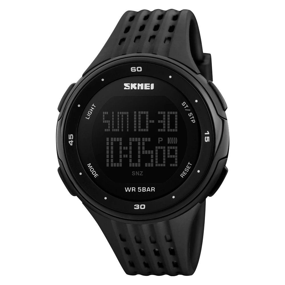 Men Sport Waterproof Digital Wristwatches LED Back Light 50M Swim Water