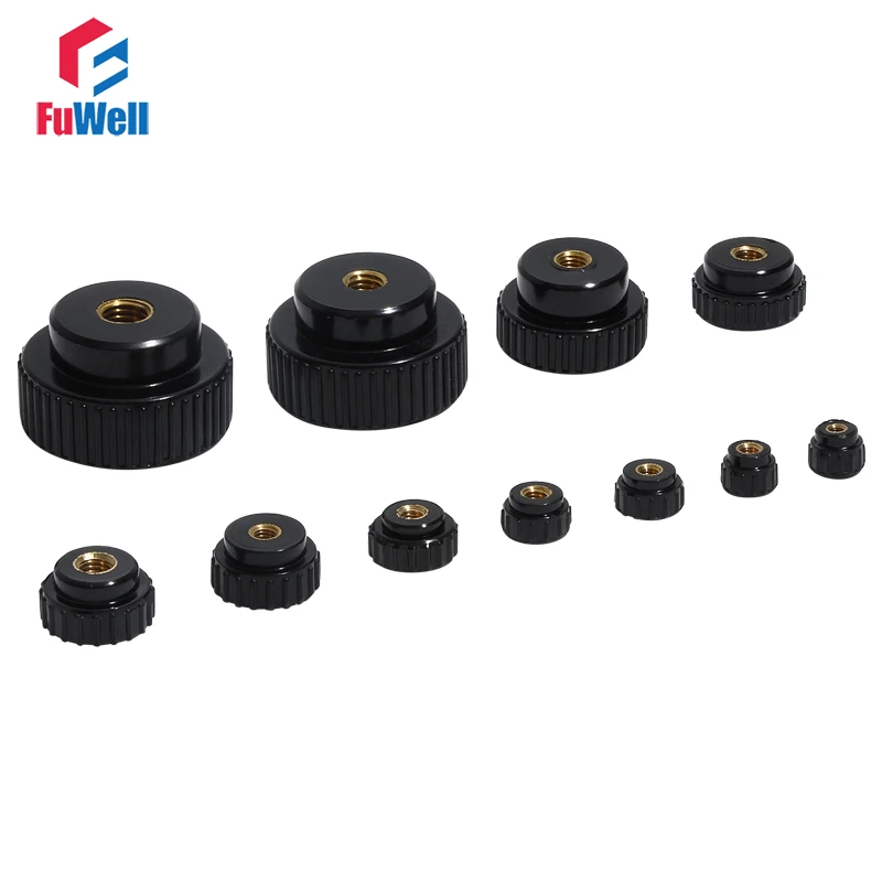 2pcs M4/M5/M6/M8/M10/M12 Female Thread Knurled Knob Clamp Tighten Nuts ...