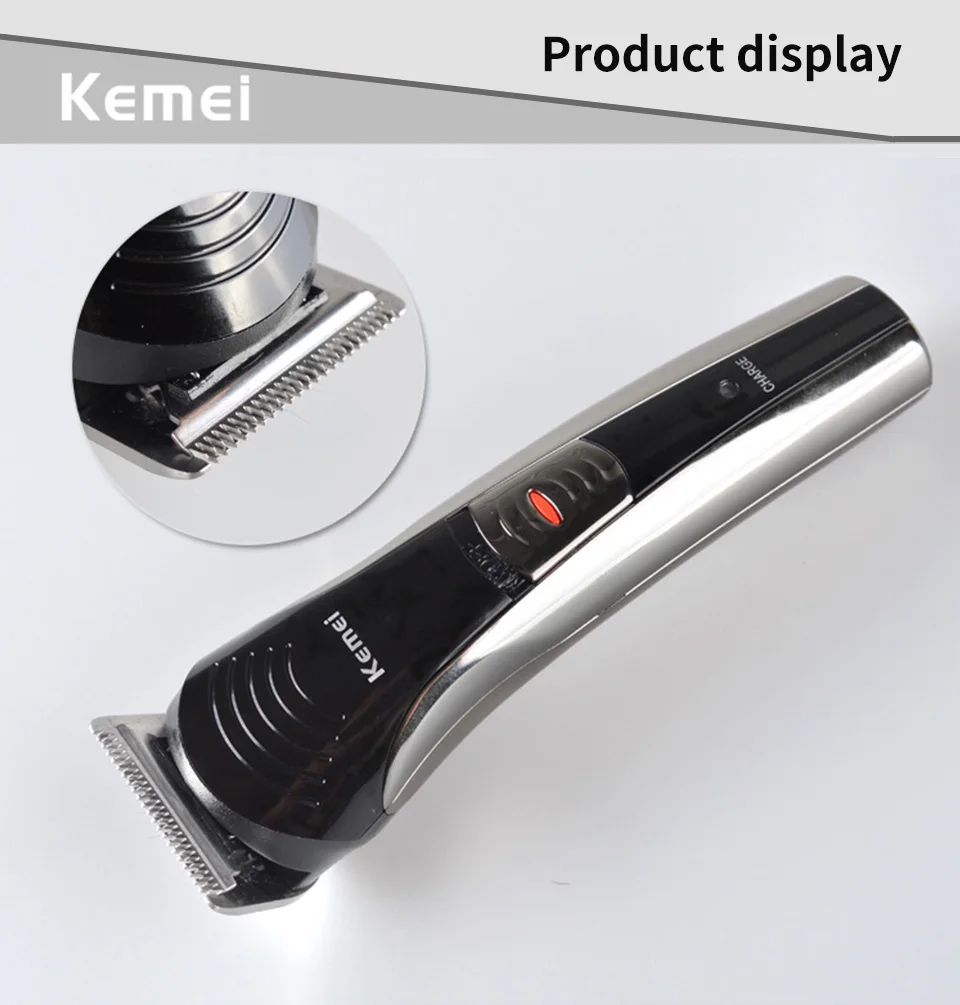 Kemei New Electric Hair Clipper Trimmer Rechargeable Shaver Razor ...