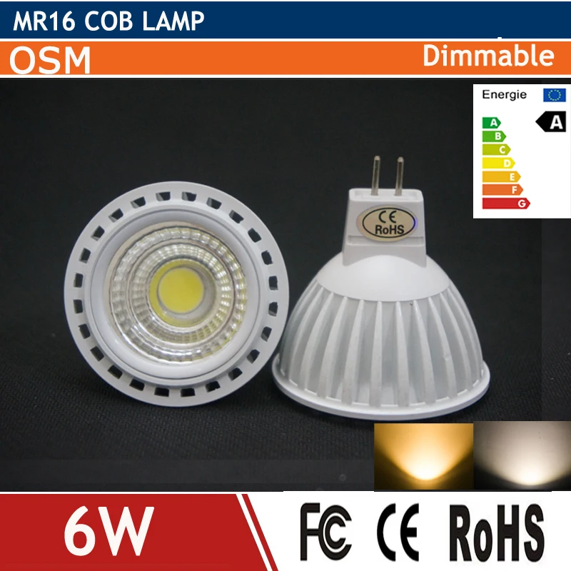 High lumen COB CREE MR16 GU5.3 12V 220V 110V LED spot light lamp 6W ...