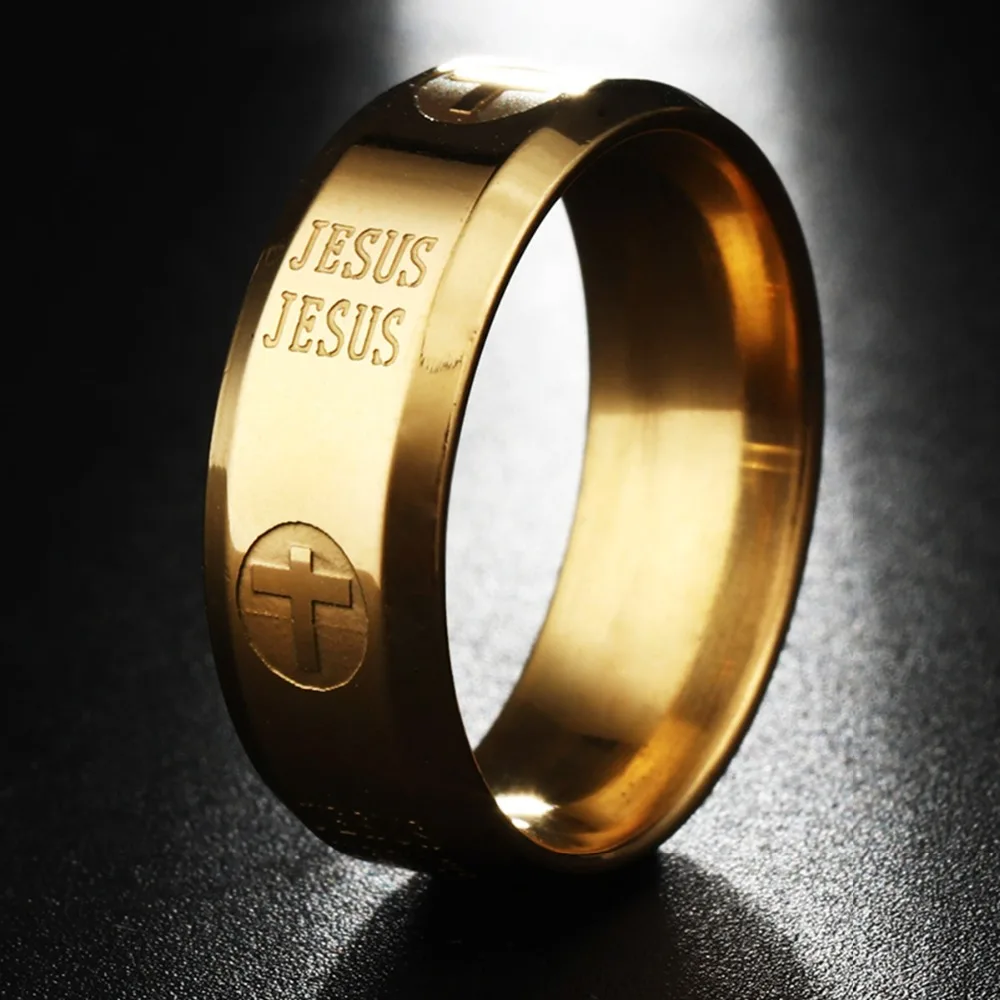 Delicate-Jesus-Silver-Color-Stainless-Steel-Ring-for-Men-Women ...