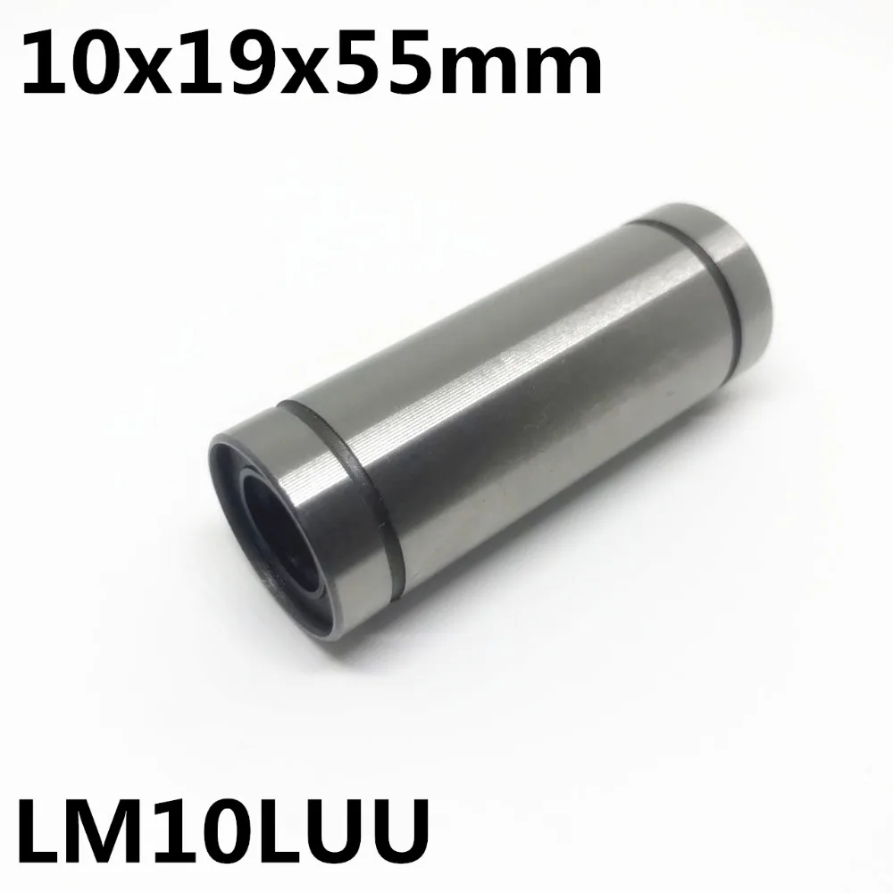 LM10LUU 긴 유형 10x19x55mm 10mm 선형 볼 베어링 선형 가이드 선형 광축 베어링, 2 개|bearing ...