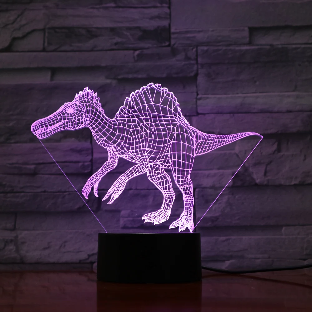 Dinosaur 3d lamp Creative LED Colors Night Light children's lighting ...