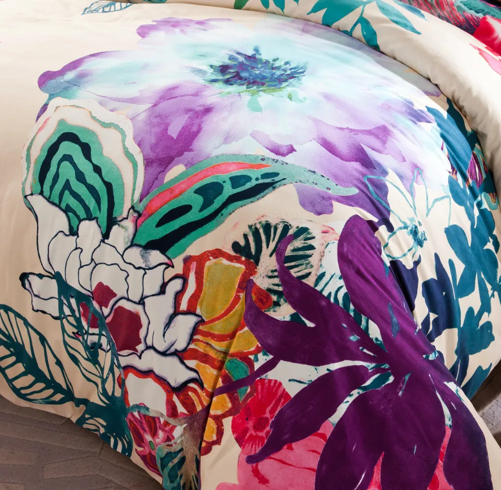 Twin Full Queen Size 100 Cotton Bohemian Boho Style Floral Bedding Sets