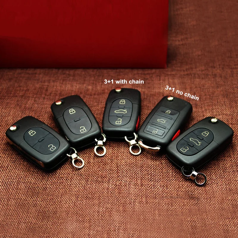 New Smart Folding Key Modified Shell For Audi A3 Q3 A4L A6L A7 TT ...