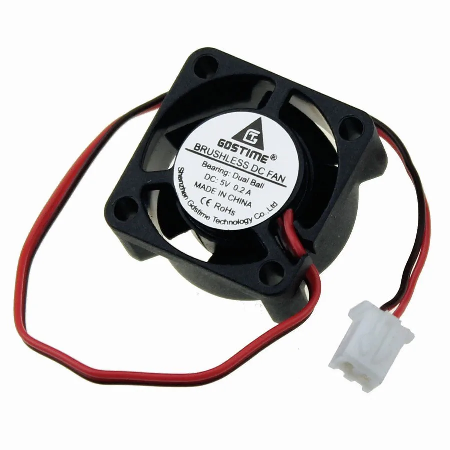 Gdstime 2 Pcs 25mm X 10mm Ball Bearing 25x25mm Laoptop Cooling Radiator ...