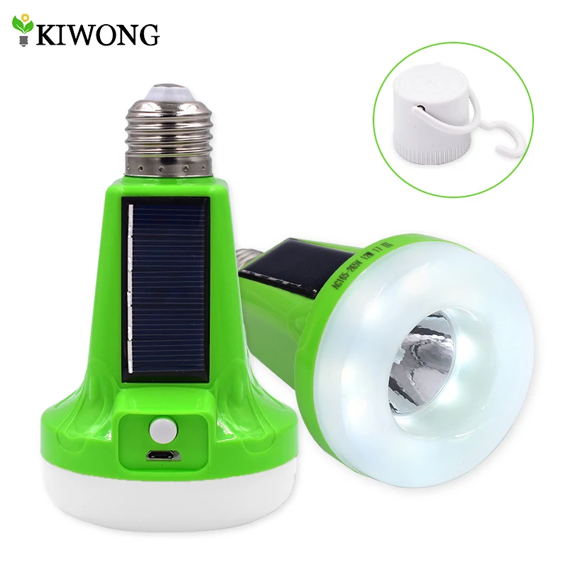 Multifunctional Led Solar Flashlight Emegency E27 Bulb 12W/18W ...