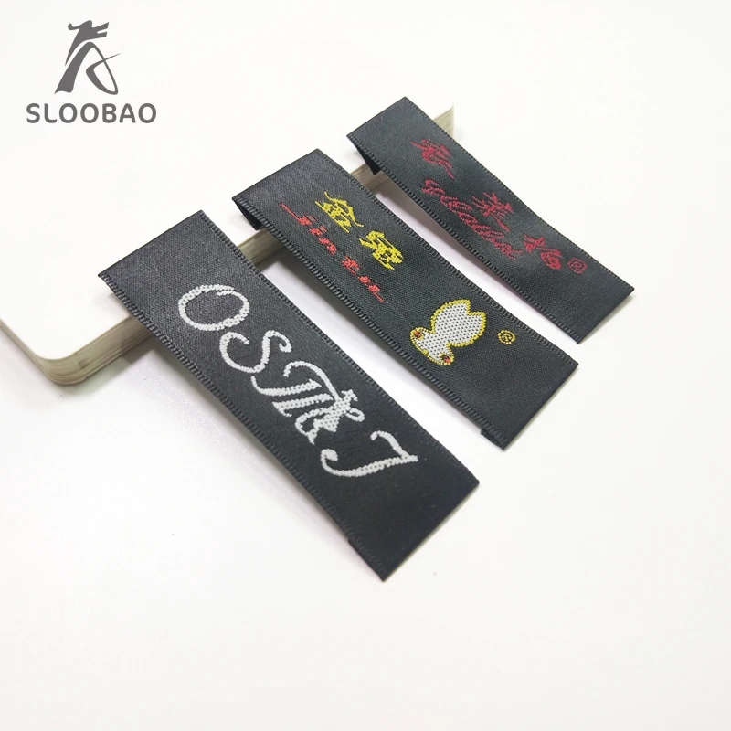 Free shipping customized 1000pcs/lot woven/care/main embroidered label ...