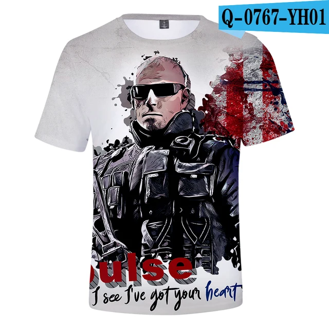 2018 Top Games Rainbow Six Siege 3D Print T shirt or Vest Game T shirt ...