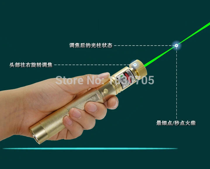 Super Powerful green laser pointers 100000mw 100w 532nm led Flashlight ...