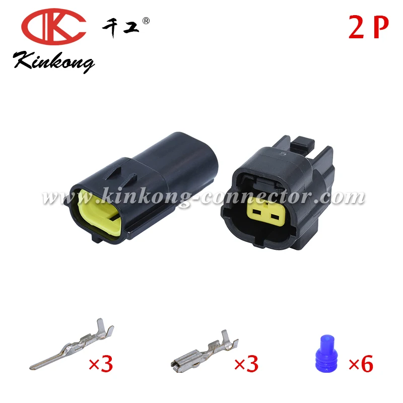 Juego de conectores de 2/3/4/6 pines hembra/macho ecoseal 174354 2 ...