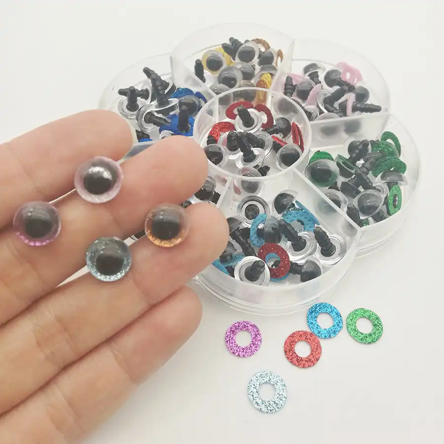 16mm 10pcs Shinning Plastic Doll eyes safety eyes For Teddy Bear ...